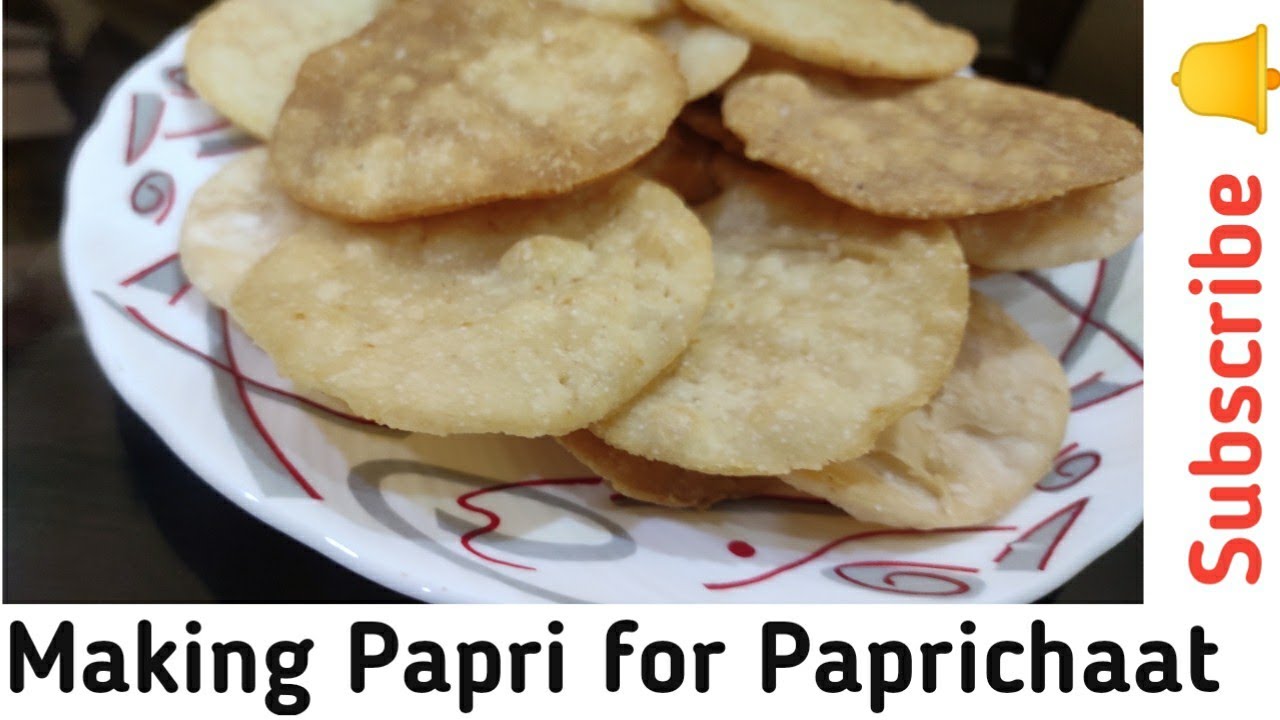 Making papris of papri chaat || homemade - YouTube