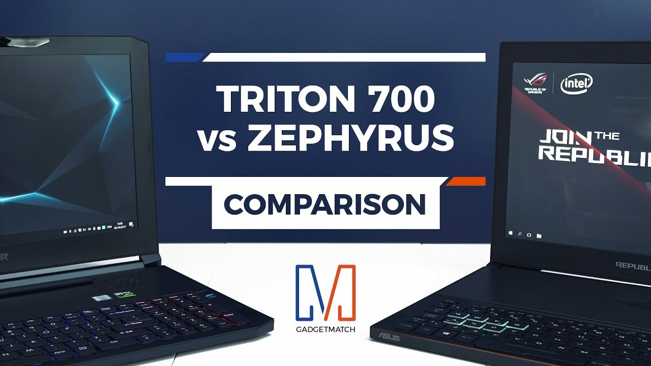 Acer Predator Triton 700 vs ASUS ROG Zephyrus - YouTube