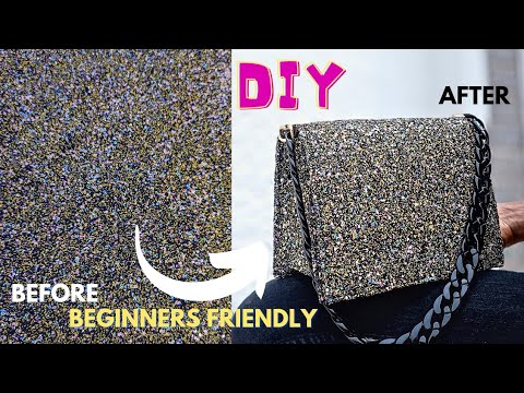 DIY Vinyl Leather Chain Bag (EASY TUTORIAL) | Khembuzz - YouTube