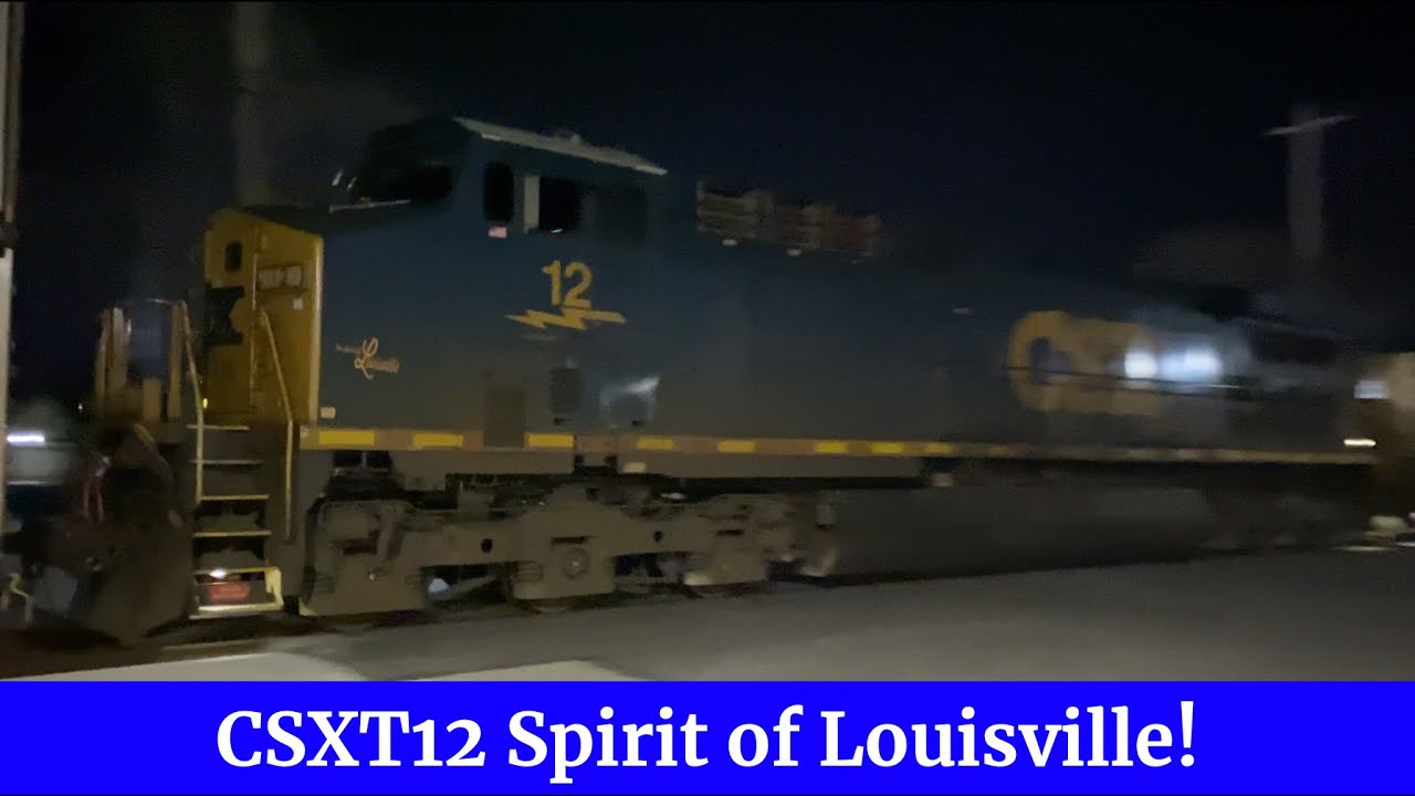 CSXT 12 Spirit of Louisville Trails on Q352 in Lawrenceburg Indiana - YouTube