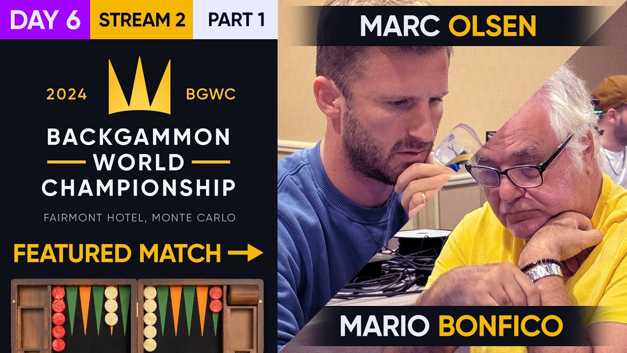 Backgammon World Championship 2024 - DAY 6, Stream 2 P1 - Main ...