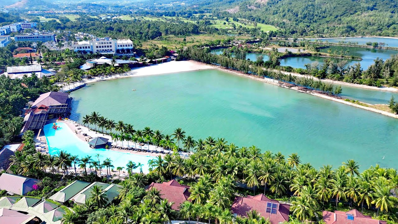 Diamond Bay and Condotel Resort Nha Trang from above / Drone Footage ...