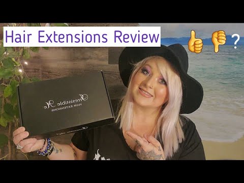 Irresistible Me Hair Extensions Review! White Blonde - 20\
