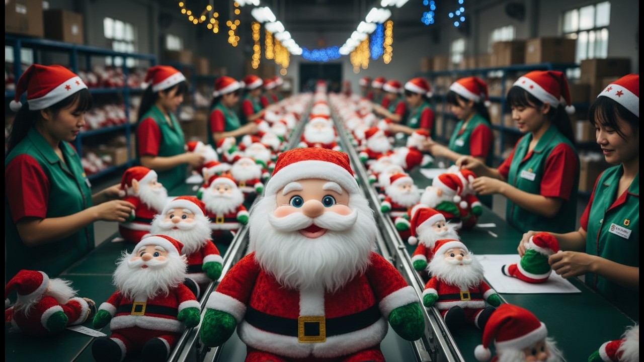Inside the Christmas Plush Toy Factory Manufacturing Process: From ...