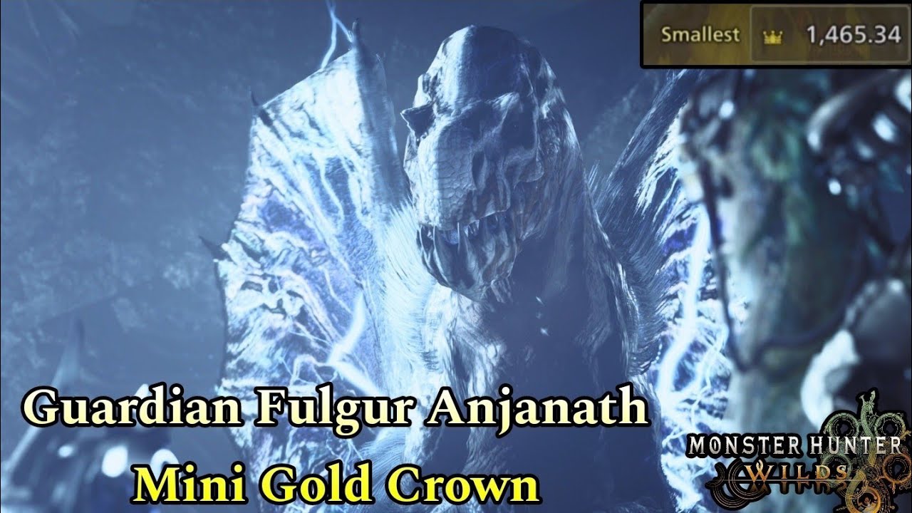 Monster Hunter Wilds - Guardian Fulgar Anjanath Mini Gold Crown - YouTube