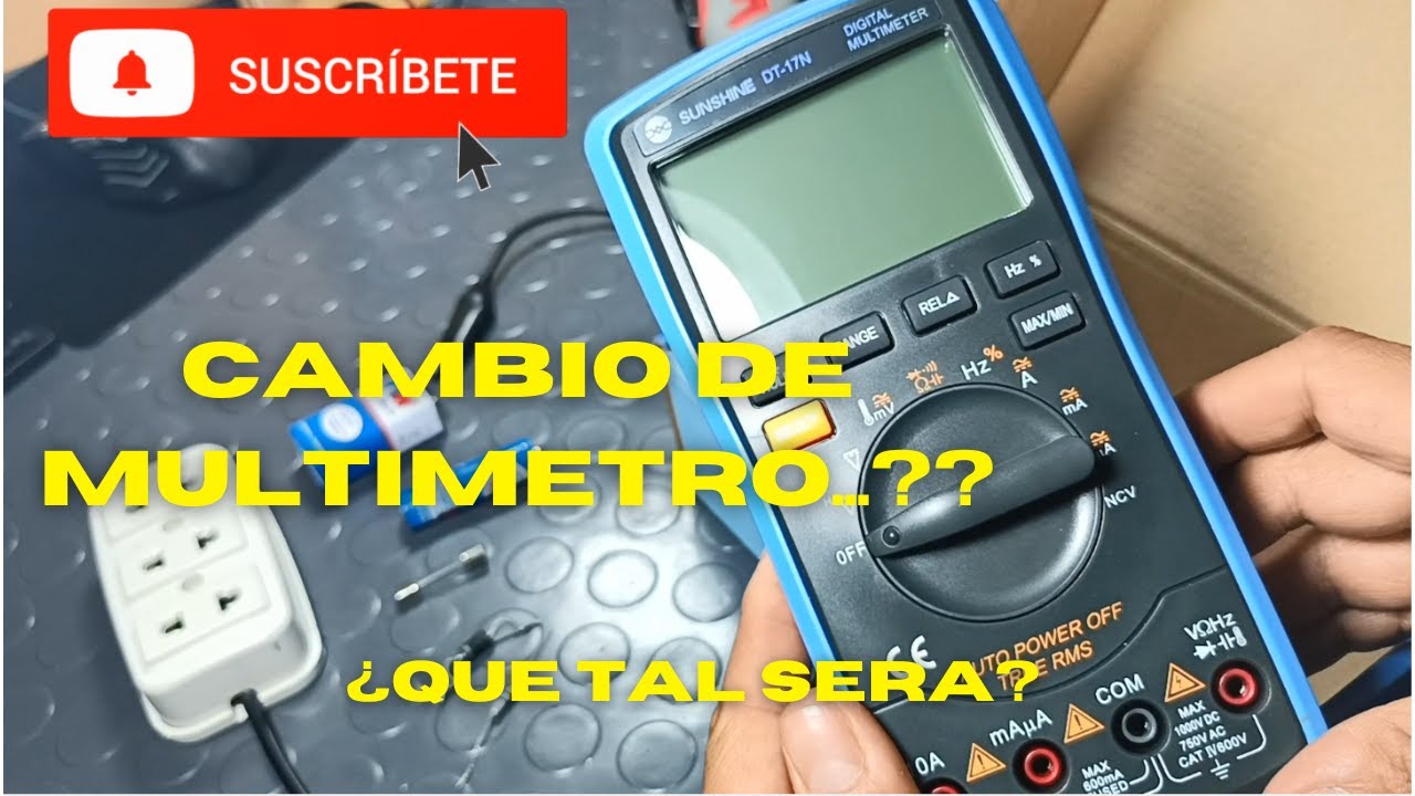 MULTIMETRO SUNSHINE DT-17N (mediciones básicas) - YouTube