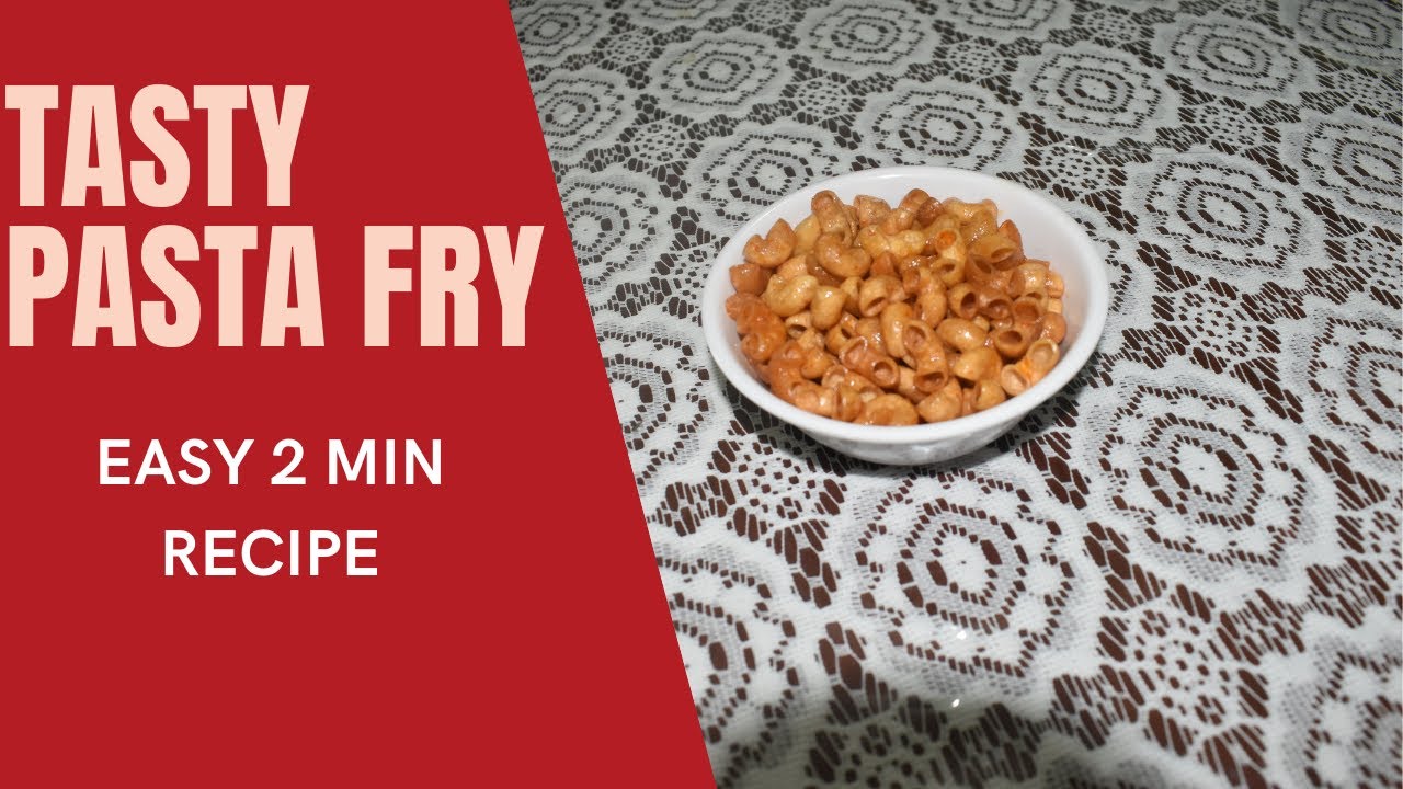 CRISPY PASTA FRY (2min recipe) - YouTube