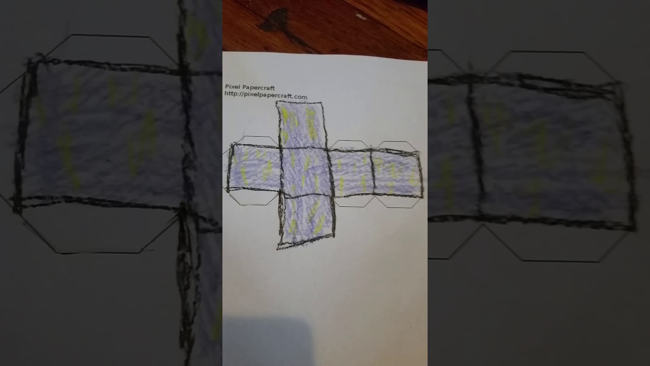 Minecraft Gold Block Papercraft