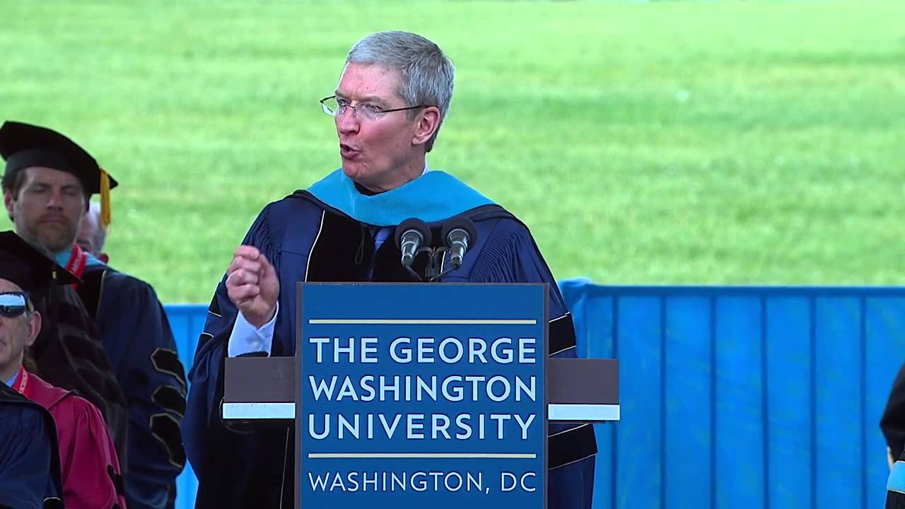 Tim Cook - George Washington University Commencement 2015 - YouTube