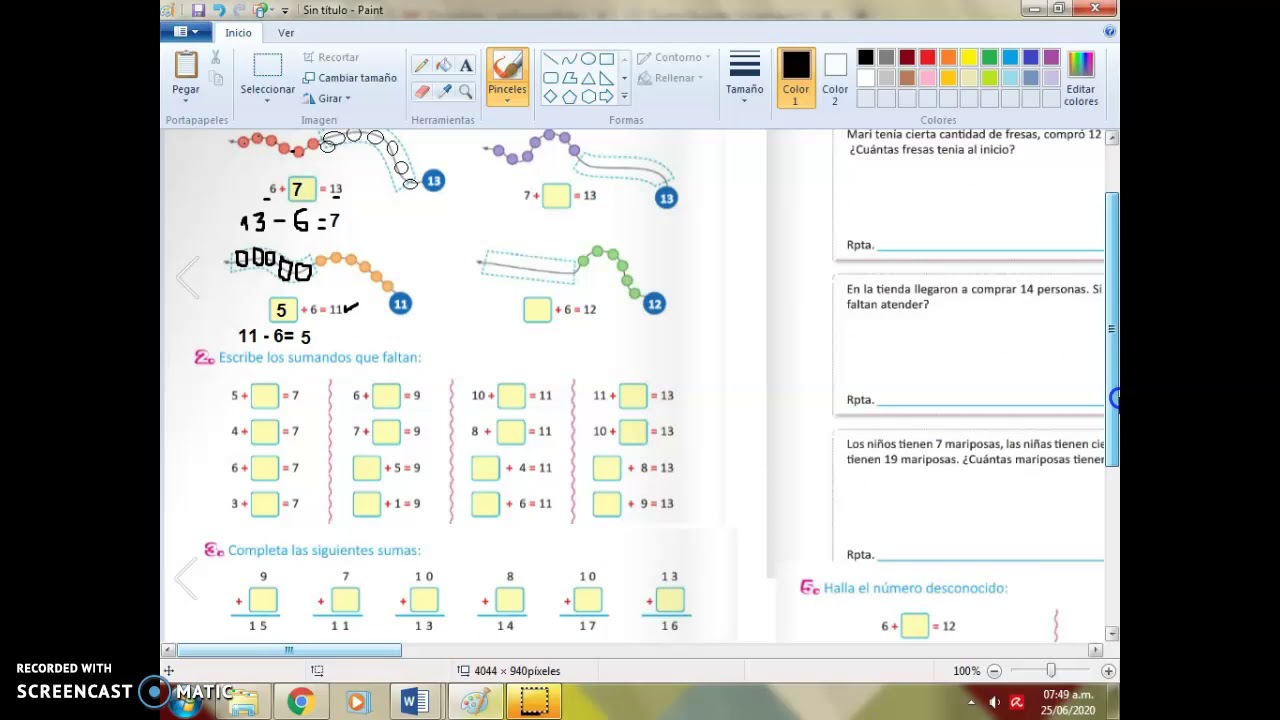 Calculando el sumando desconocido - YouTube