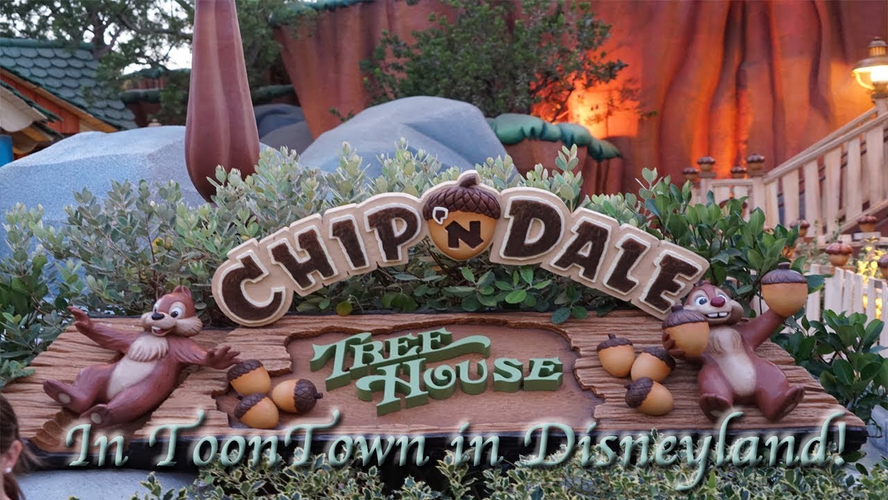 Chip & Dale's Treehouse in ToonTown in Disneyland! - YouTube