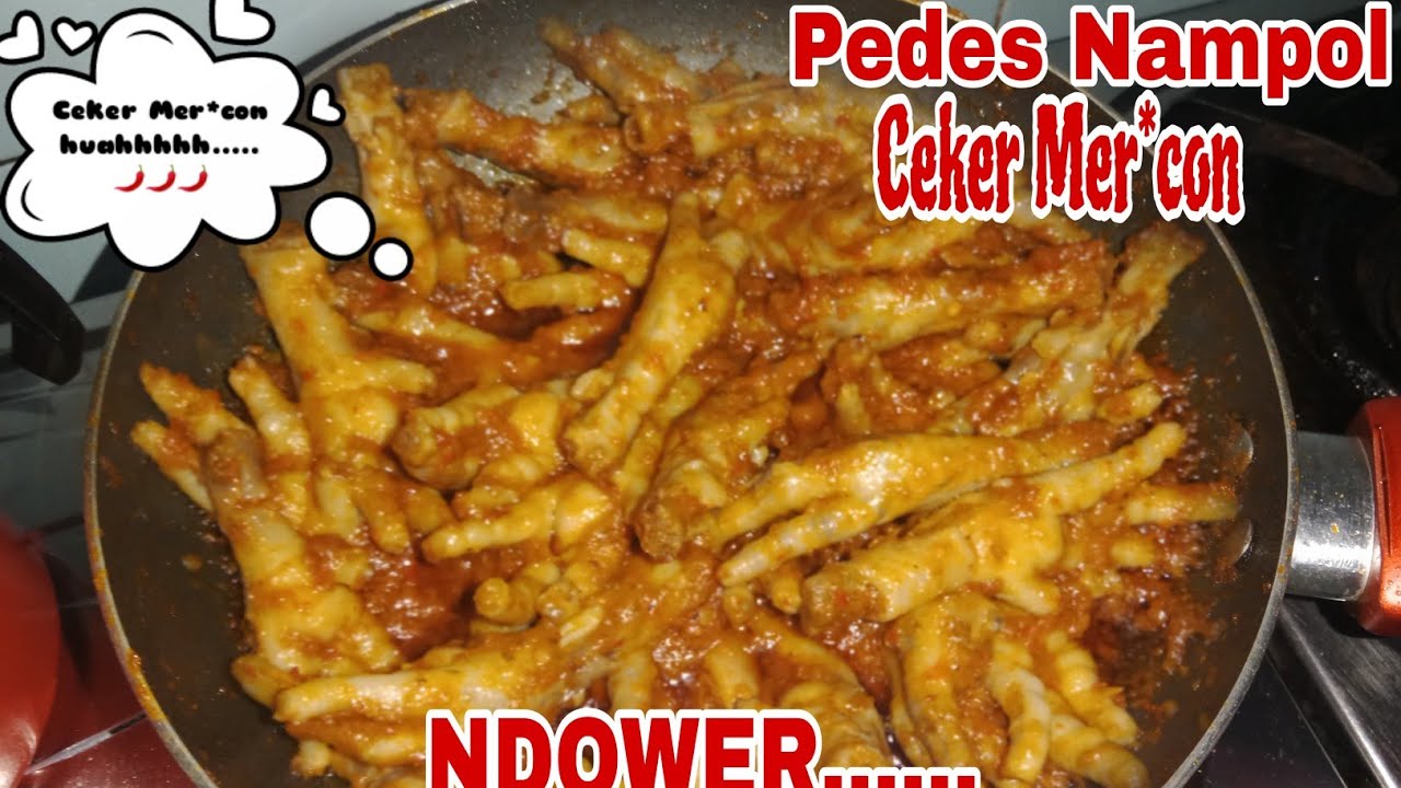 🔴 CEKER PEDAS NDOWER ....!! CARA MEMBUAT CEKER MER*CON ENAKE KEBANGETAN ...