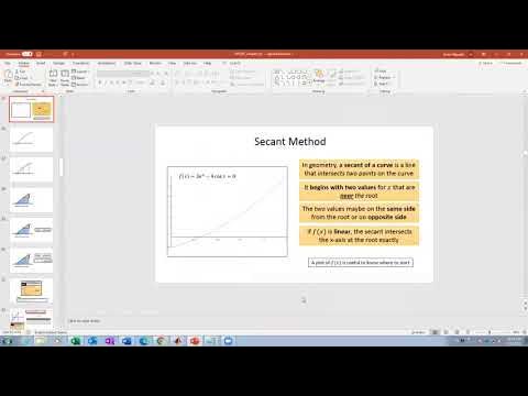 Ch_1: Matlab_Secant Method - YouTube