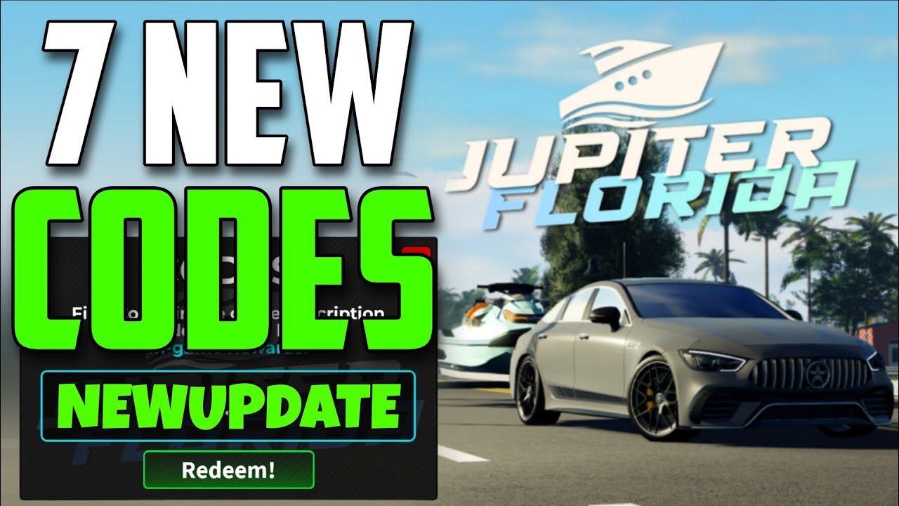 *NEW* ALL WORKING CODES FOR JUPITER FLORIDA IN 2024! ROBLOX JUPITER ...