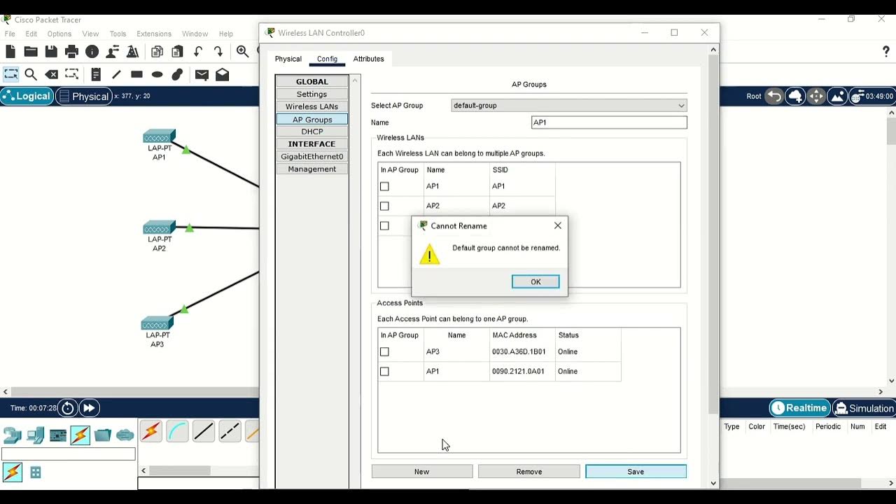 Configuration de WLC Packet Tracer - YouTube