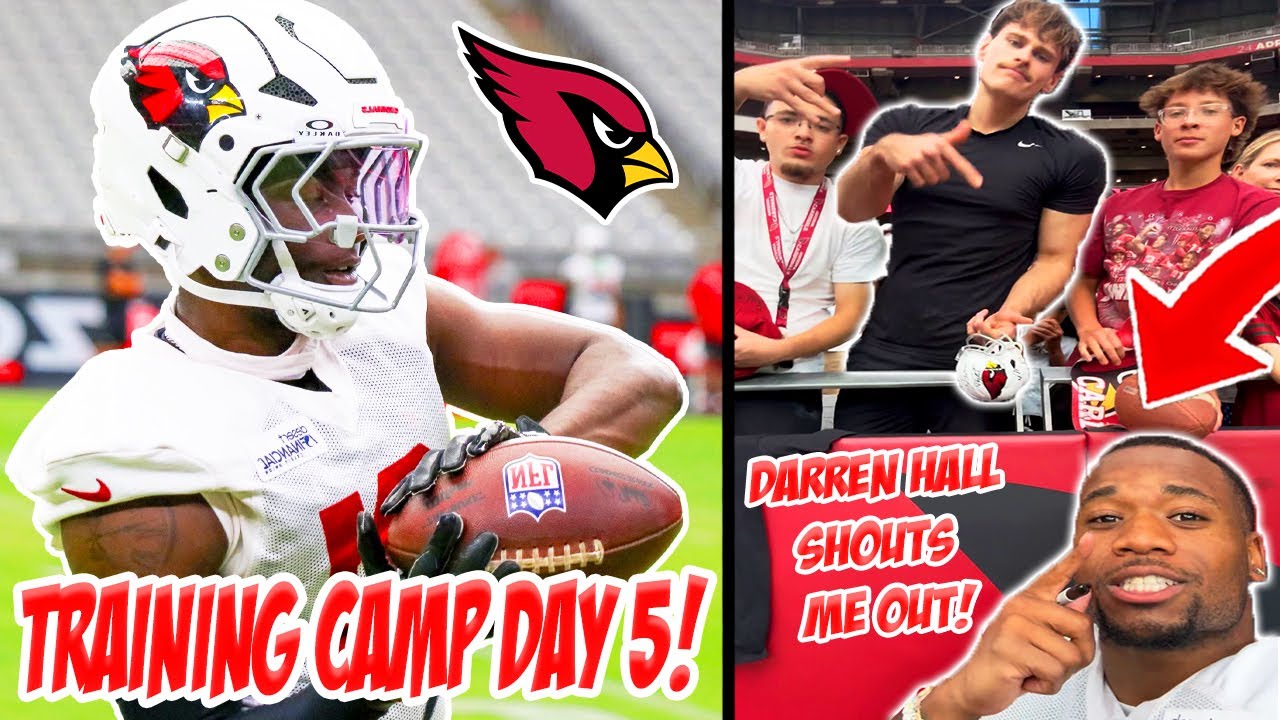 Arizona Cardinals 2025 Training Camp Highlights! DARREN HALL SHOUTS ME ...