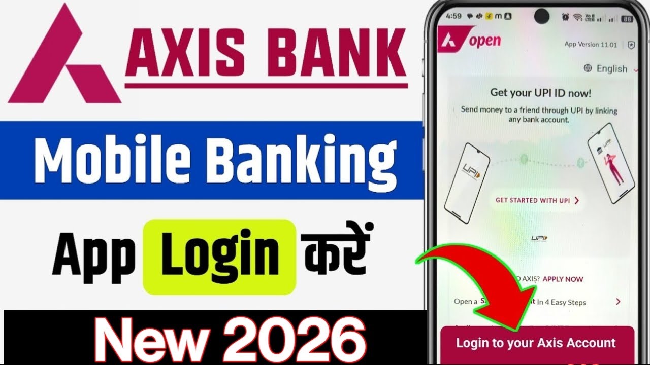 axis bank mobile banking app login kaise kare | axis bank app register ...