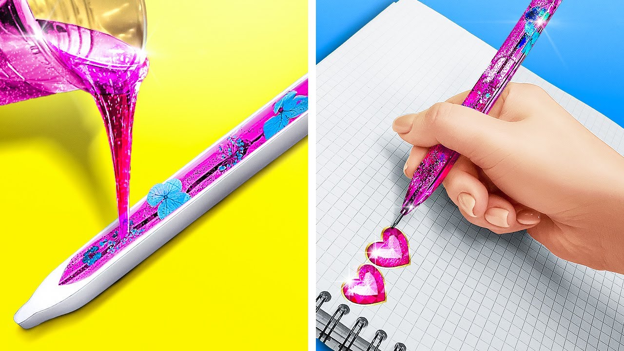 COOL 3D PEN & HOT GLUE CRAFTS || Creative Parenting Hacks & Cool DIY ...
