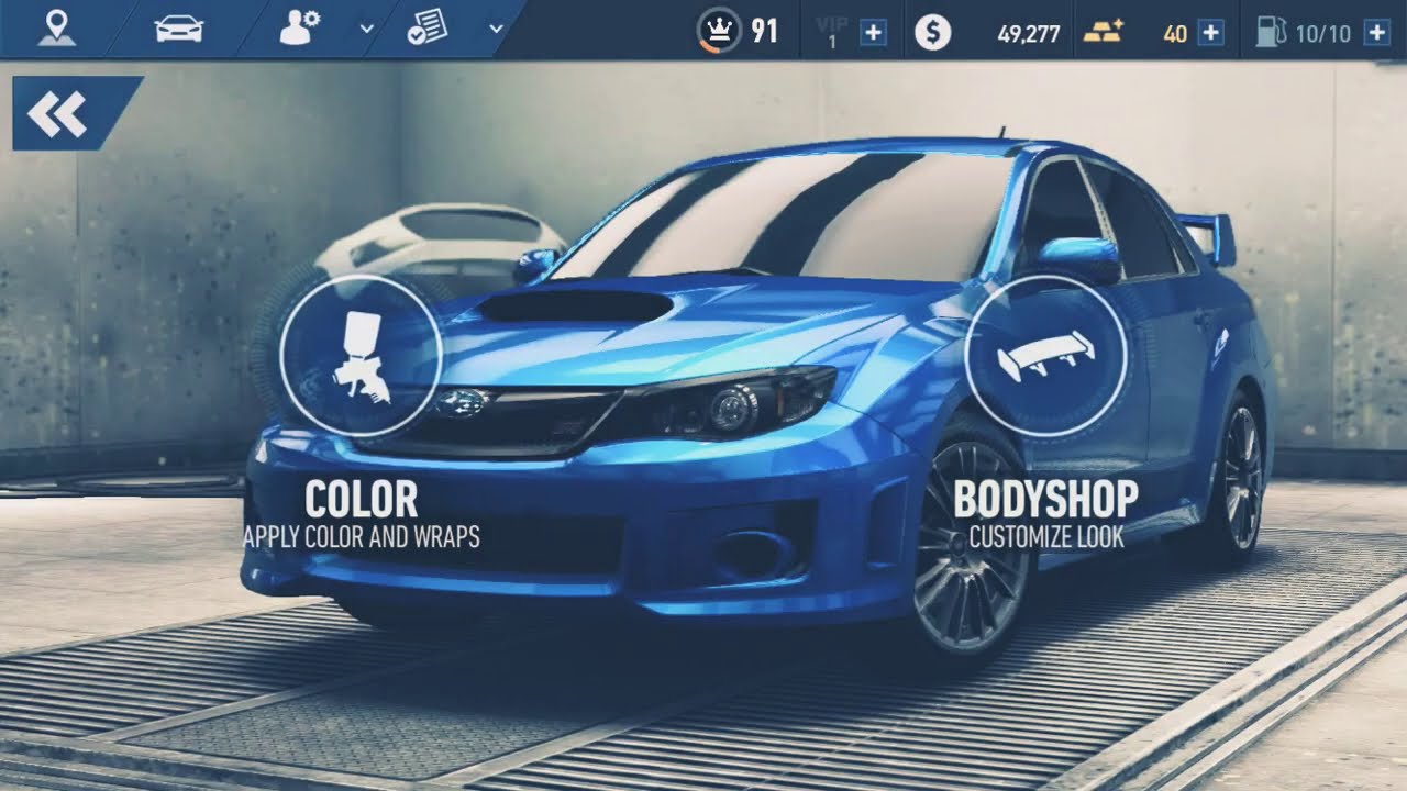 Subaru WRX STI build NFS No Limits (test video) - YouTube
