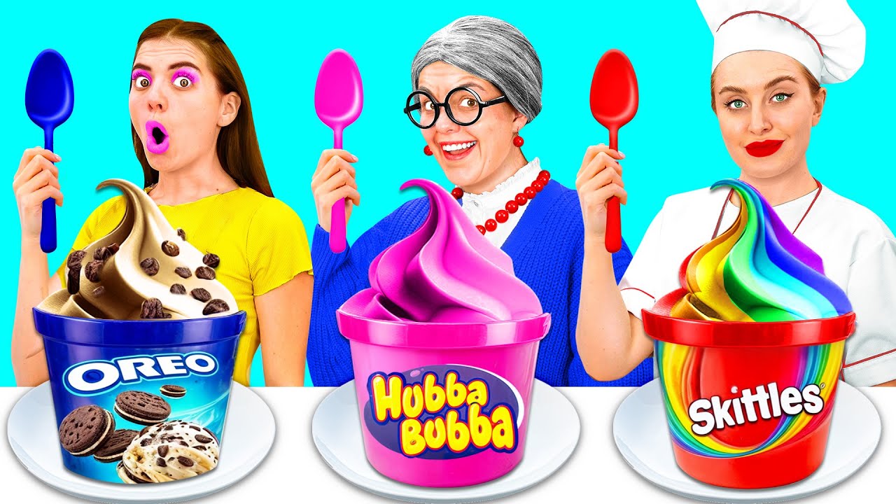 मैं बनाम दादी कुकिंग चैलेंज | मजेदार किचन हैक्स BaRaDa Challenge - YouTube