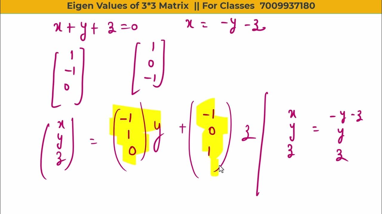 2. Eigen Values and Eigen Vectors of 3*3 Matrix || Linear Algebra ...