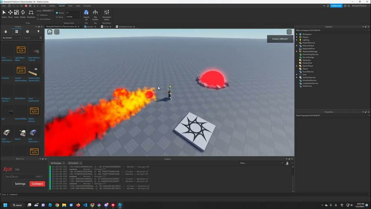 Roblox Studio Fireball - YouTube