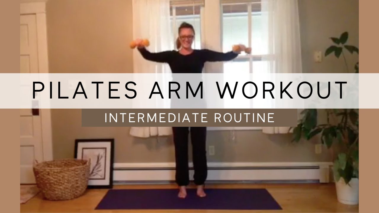 Pilates 15 Minute Standing Arm Series With Hand Weights | Pilates Arm ...