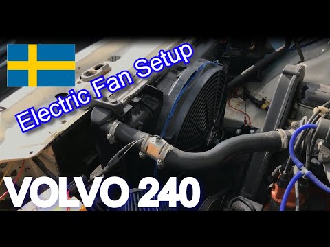 Volvo 240 Electric Fan Conversion Setup - YouTube