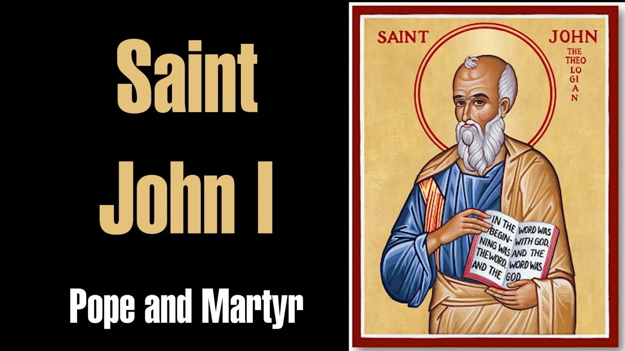 DAILY SAINTS I May 18 I St John I, Pope and Martyr - YouTube