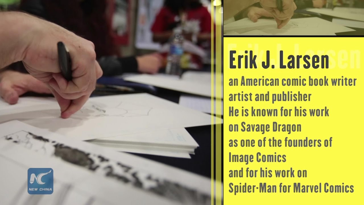 Erik Larsen teaches you comic drawing in 1 Min - YouTube
