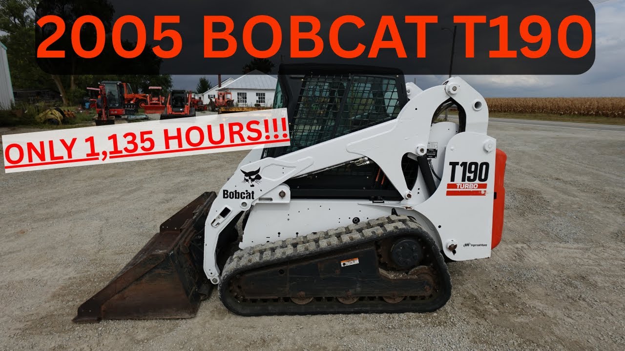 2005 Bobcat T190 Skid Steer Loader Walk Around & Operational Video ...