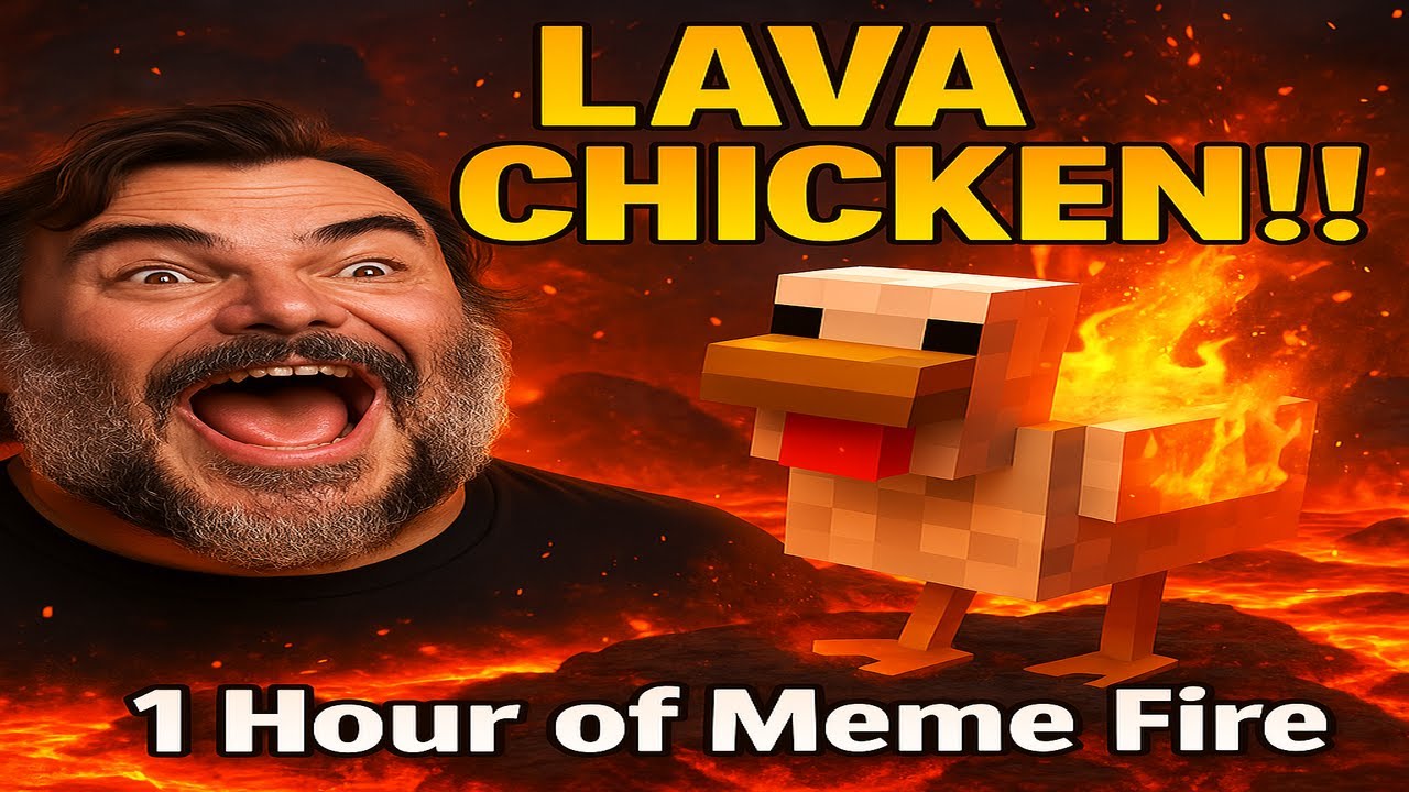 🔥 LAVA CHICKEN (1 Hour Loop) – Jack Black’s Hit from Minecraft: The ...