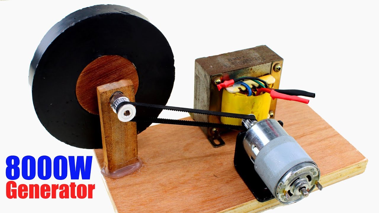 I make 220V Energy Generator Copper Coil Magnet and Transformer ...