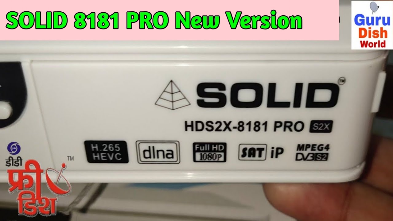 solid HDS2X 8181 PRO Mpeg4 HD Set Top Box|| solid 8181 pro || dd free dish set top box - YouTube