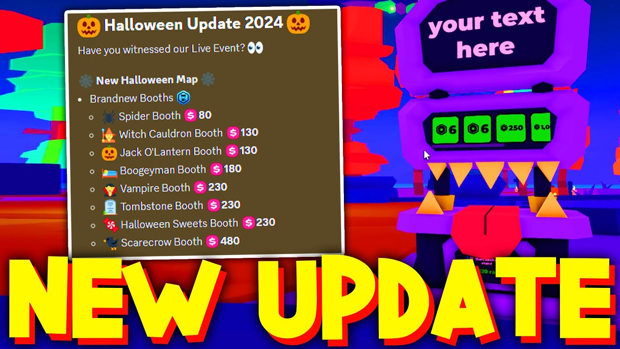 PLS DONATE HALLOWEEN UPDATE! (NEW CODES, FREAKY BOOTH & MORE) ROBLOX - YouTube
