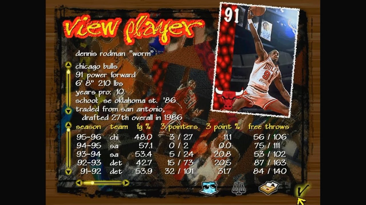 NBA Live 97 (1996) MS-DOS Chicago Bulls Gameplay HD 60fps - YouTube