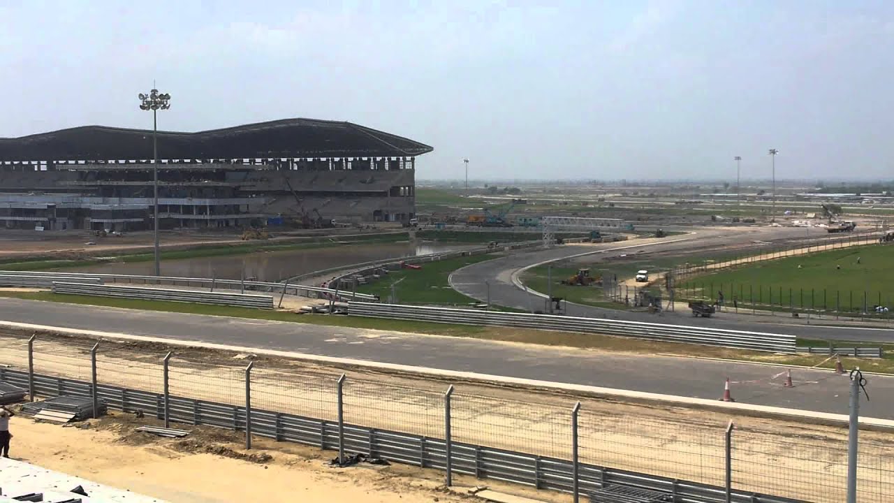 INDIAN GP BUDDH TRACK VIEW FROM STANDS - YouTube