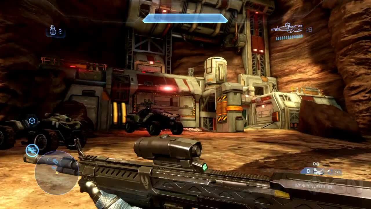Halo 4: Castle Map Pack - "Outcast" Walkthrough - YouTube