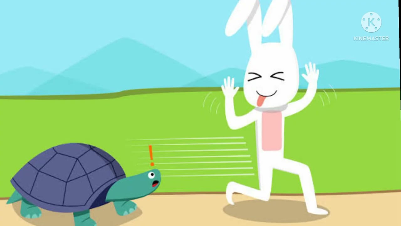 Rabbit and Tortoise story for kids nursery to LKG - YouTube