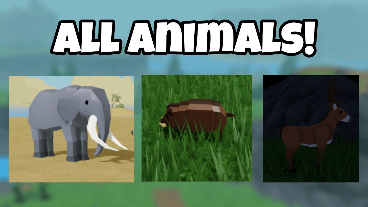 All Animal Locations In The Survival Game Roblox (2023) - YouTube