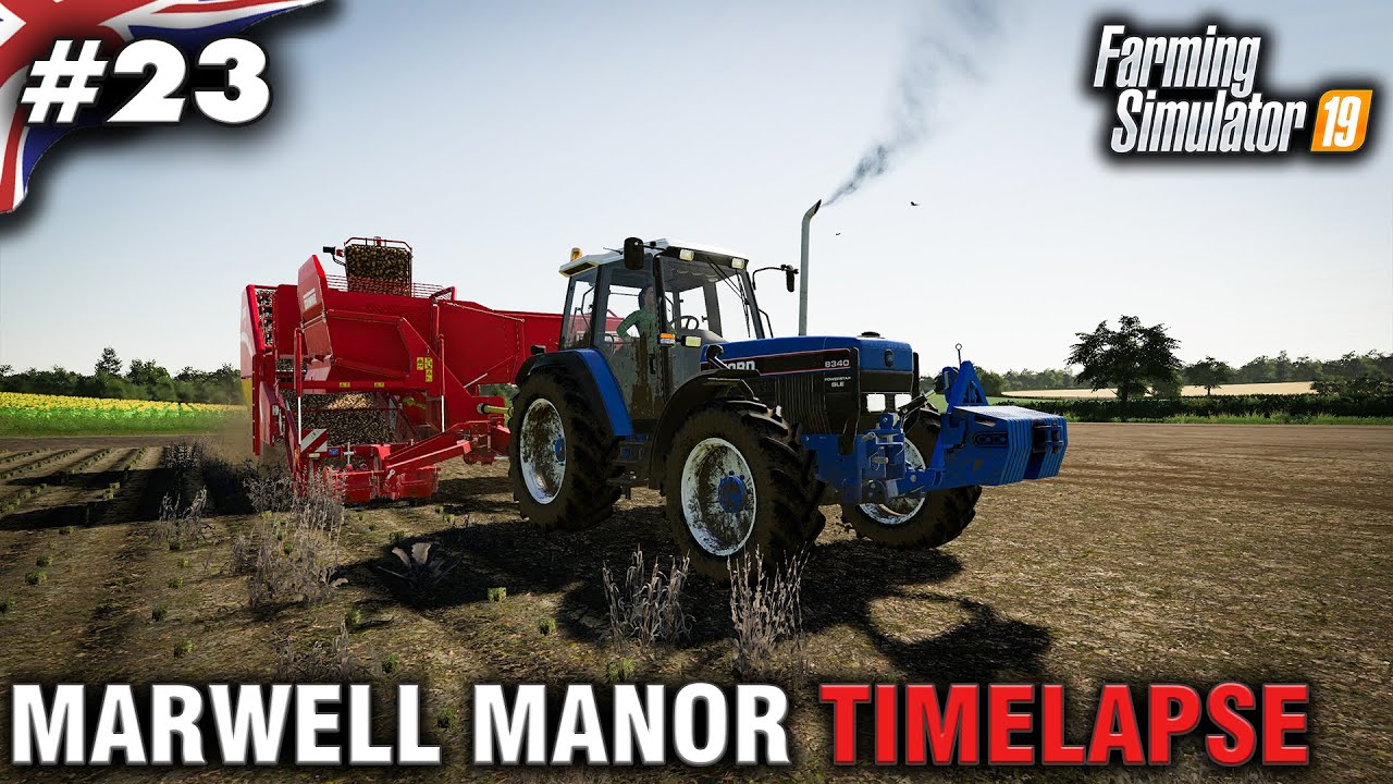 FS19 Marwell Manor Timelapse #23 Harvesting Potatoes - YouTube