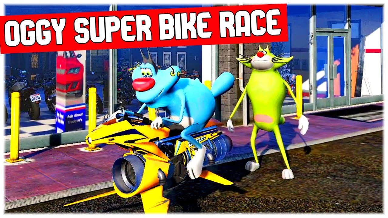 OGGY AND JACK NEW SUPER BIKE RACE | GTA 5 (funny moments) - YouTube