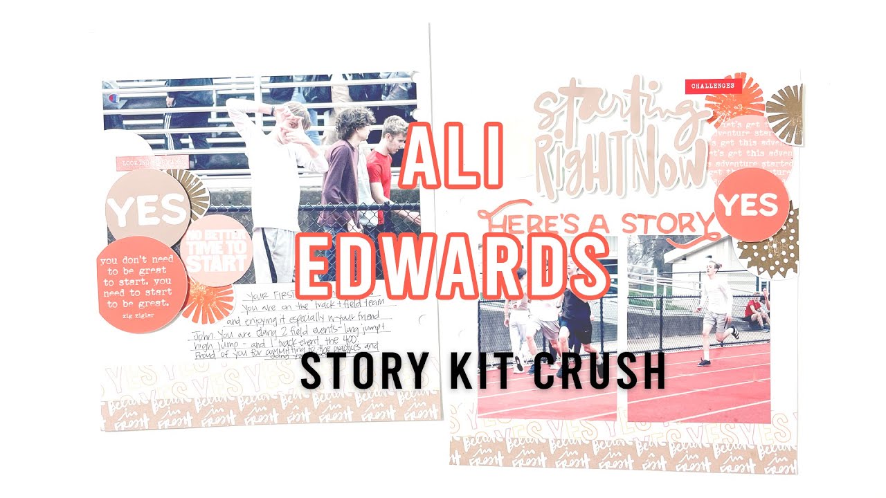 Ali Edwards | Start Story Kit Scrapbook Project 01 - YouTube
