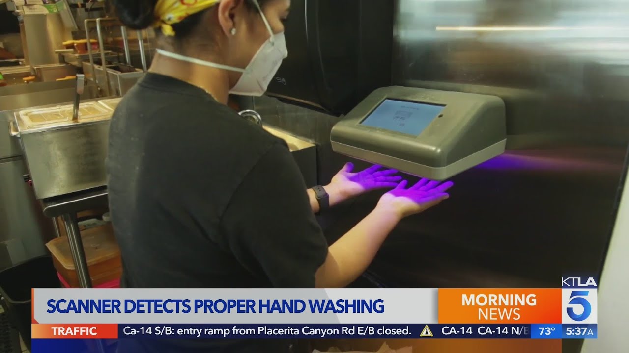 Scanner detects proper hand washing - YouTube