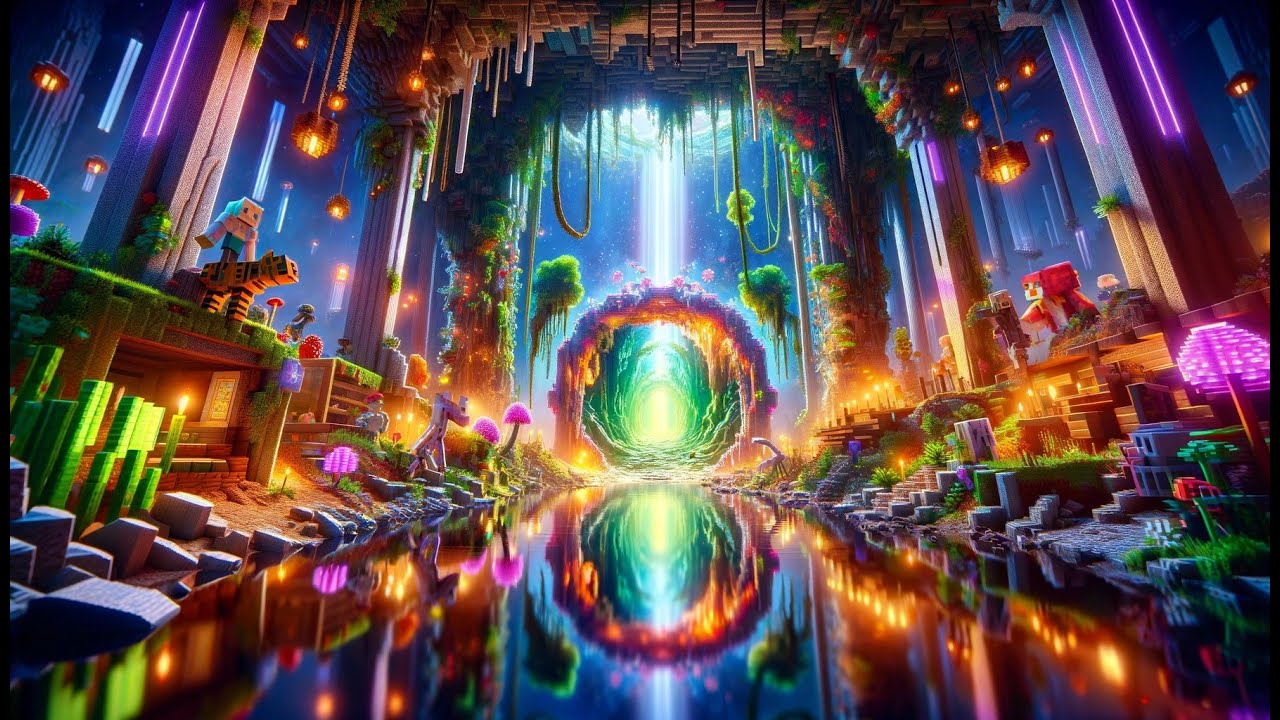 MINECRAFT's FORBIDDEN GATE! Enter X-RAY DIMENSION with CRAZY BLOCKS ...