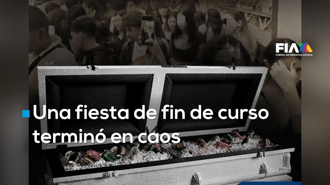 ¡Usaron un ataúd como hielera! | Fiesta con menores, alcohol y ataúd ...