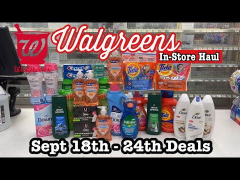 Walgreens Couponing | In-Store Haul | Sept 18th - 24th Deals - YouTube