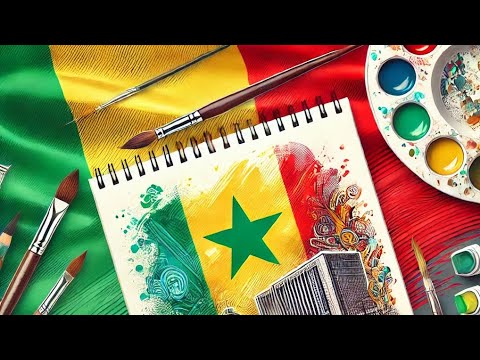 "Senegal Drawing | Beautiful Senegal Flag & Cultural Art | Step by Step ...