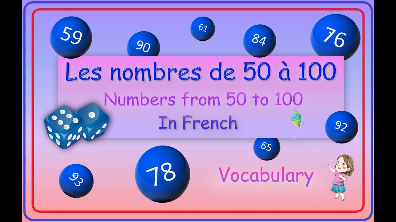 Number 50 100 In French Learn French Numbers French For Beginners