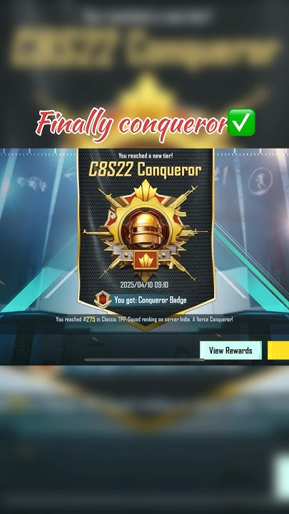 Finally conqueror done 👍 | - YouTube